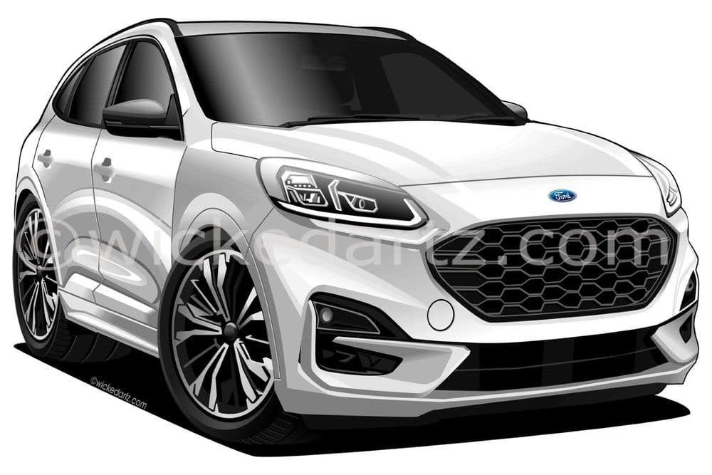 Ford Kuga MK3 ST-Line 2022 White Items from 9 50