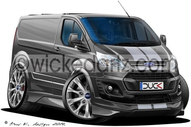 Ford Transit MK8 Custom Sportvan Grey DK Items from 9 50