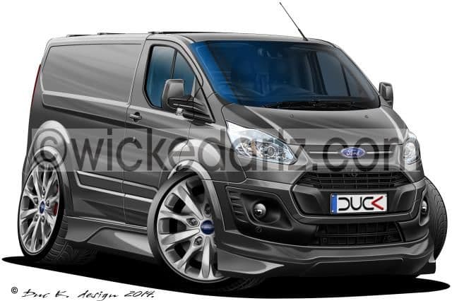 Ford Transit MK8 Custom Van Grey DK Items from 9 50
