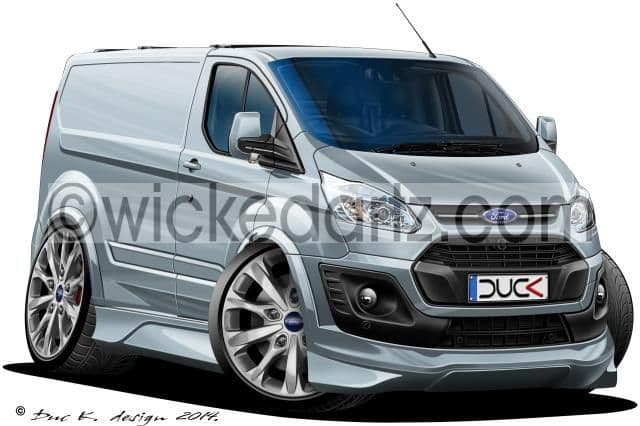 Ford Transit MK8 Custom Van Silver DK Items from 9 50
