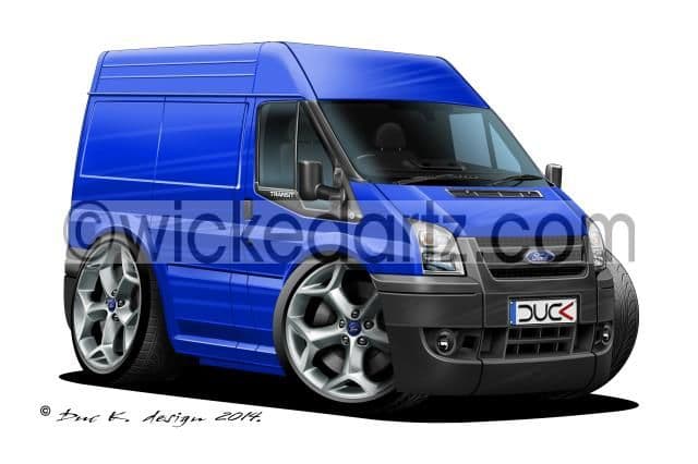 Ford Transit Van MK7 Hi-Roof Blue DK Items from 9 50
