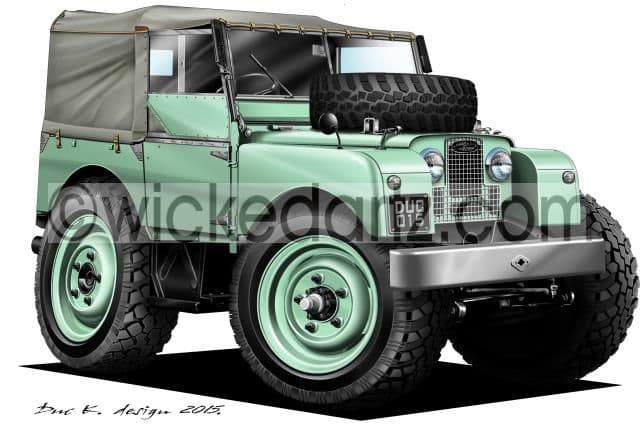 Land Rover Defender Series 1 Light Green DK Items from 9 50