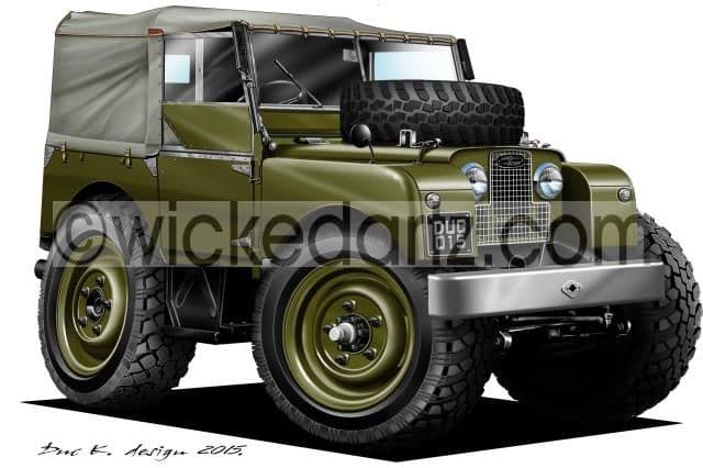 Land Rover Defender Series 1 Olive Green DK Items from 9 50