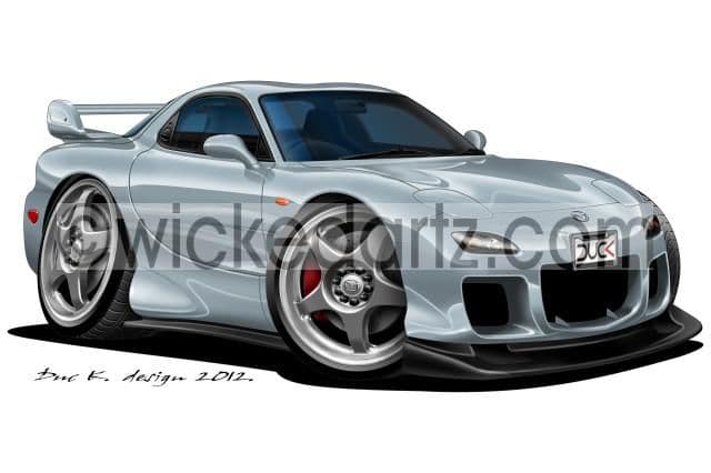 Mazda RX7 Silver DK Items from 9 50