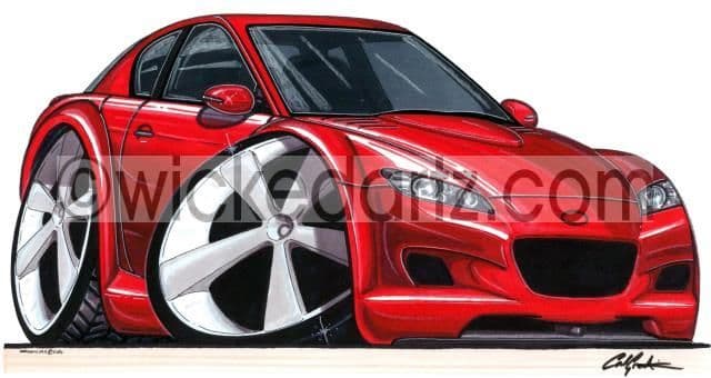 Mazda RX8 Red Items from 9 50