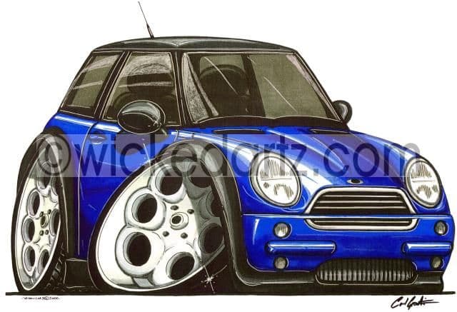 Mini BMW Blue with black roof Items from 9 50