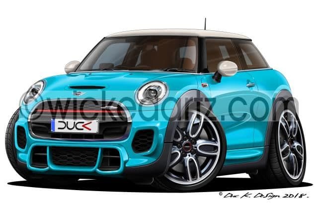 Mini Cooper MK3 John Cooper Works JCW Light Blue DK Items from 9 50