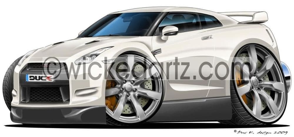 Nissan GT-R White DK Items from 9 50