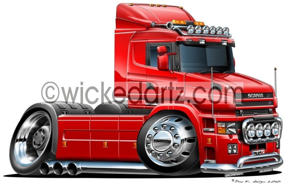 Scania T Cab Red DK Items from 9 50