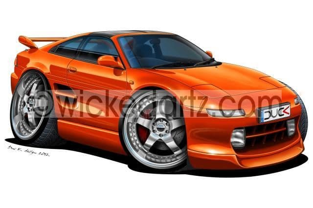 Toyota MR2 MK2 Orange DK Items from 9 50