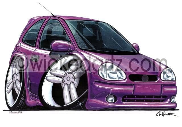 Vauxhall Corsa MK1 Purple Items from 9 50