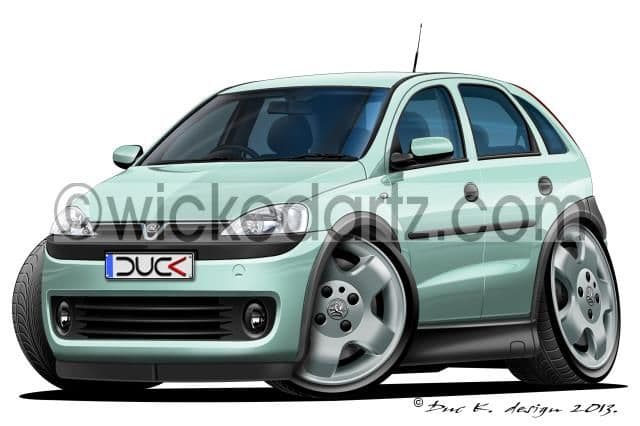 Vauxhall Corsa MK2 Corsa C Aqua Blue DK Items from 9 50
