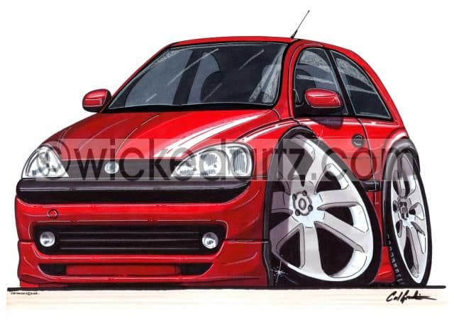 Vauxhall Corsa MK2 Red Items from 9 50