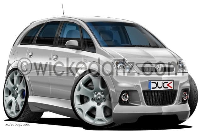 Vauxhall Meriva VXR Silver DK Items from 9 50