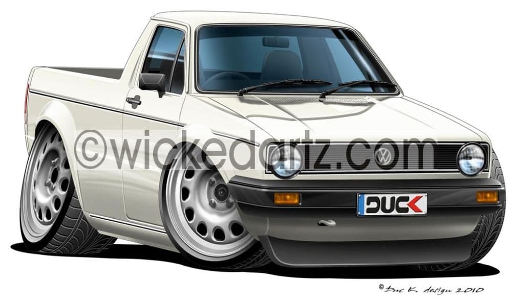 VW Golf MK1 Caddy White DK Items from 9 50