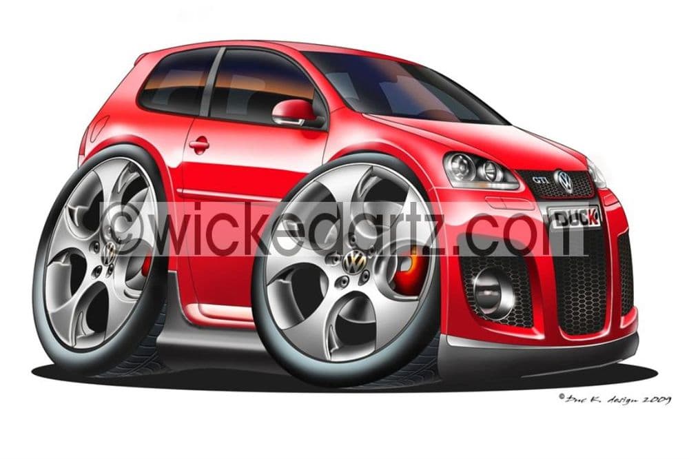 VW Golf MK5 GTi Red DK Items from 9 50