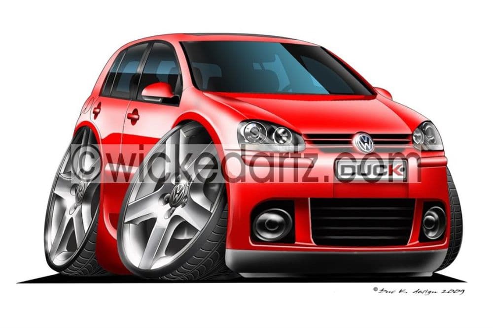 VW Golf MK5 Red DK Items from 9 50