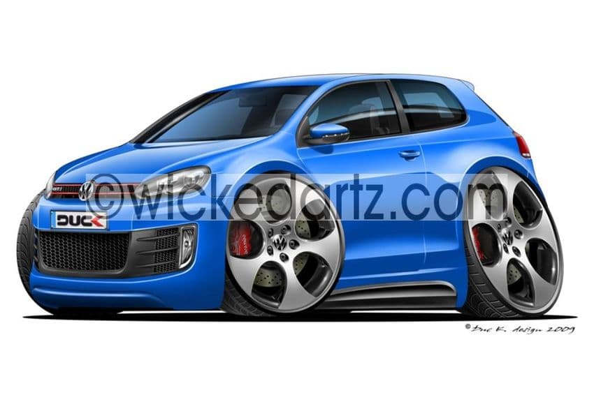 VW Golf MK6 GTi Blue DK Items from 9 50