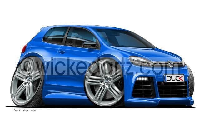 VW Golf MK6 R Blue DK Items from 9 50