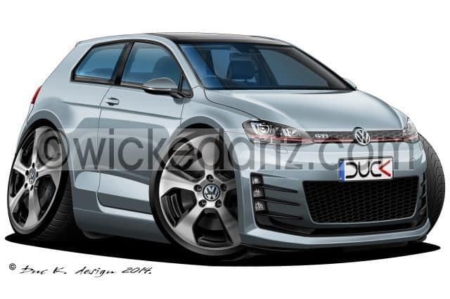 VW Golf MK7 GTi Silver DK Items from 9 50