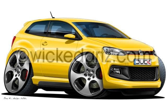 VW Polo MK7 GTi Yellow DK Items from 9 50