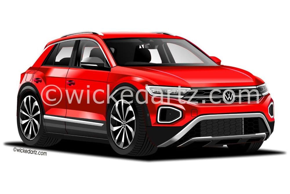 VW T-ROC SUV 2021 Red Items from 9 50