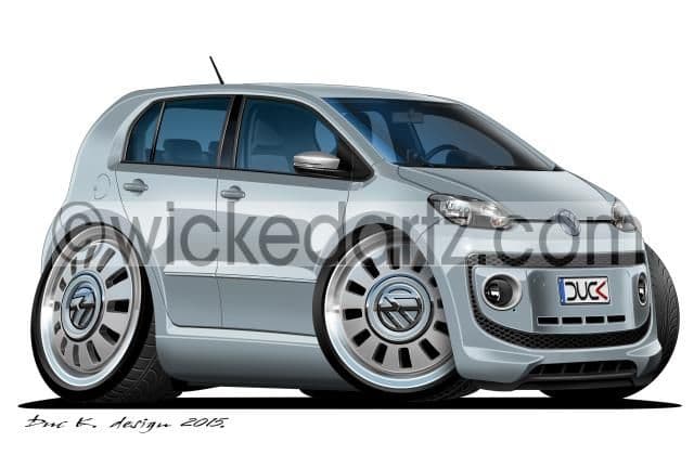 VW UP City Car Silver DK Items from 9 50