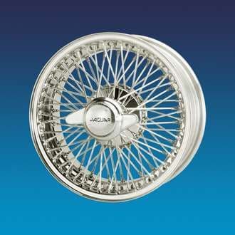 Jaguar E-Type Series III V12 6"x15" 72 spokes wire wheels