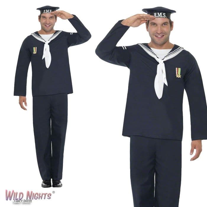 Adult Mens Naval Nautical Seaman Costume