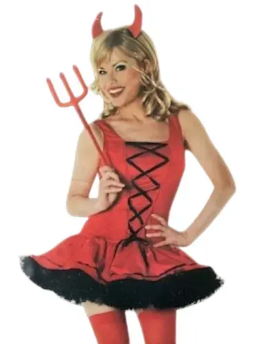 Halloween Ladies Sexy Red Devil Costume