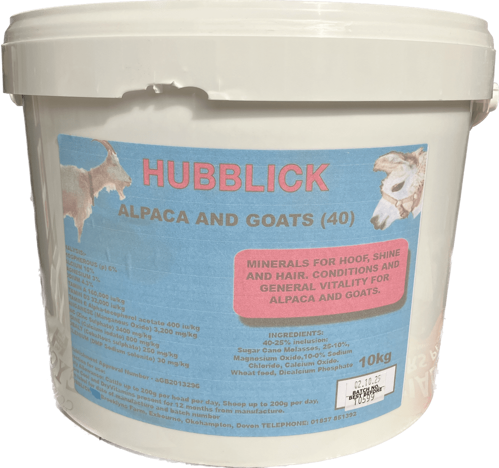 Hubblick Alpaca/Goat Vitamin Lick 10KG