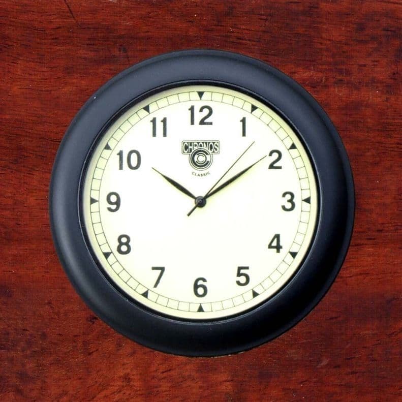 Classic Car Dashboard Clock - Cream Face