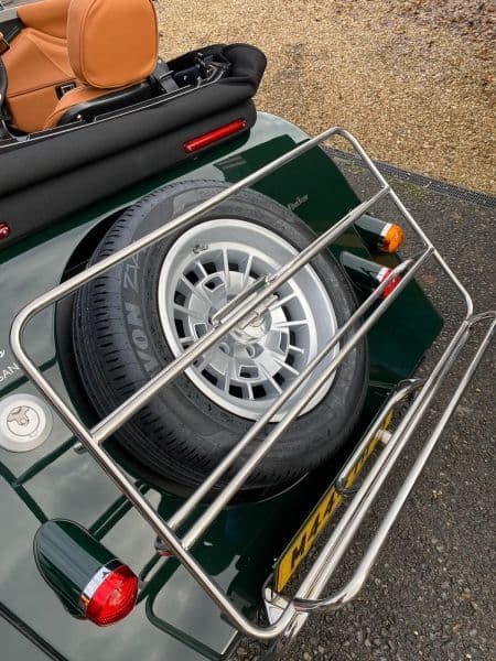 Librands Luggage rack for the New Morgan Plus Four with Alloy Wheels