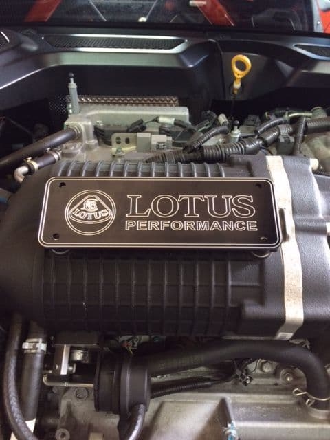 Lotus Exige v6 Engine Plaque