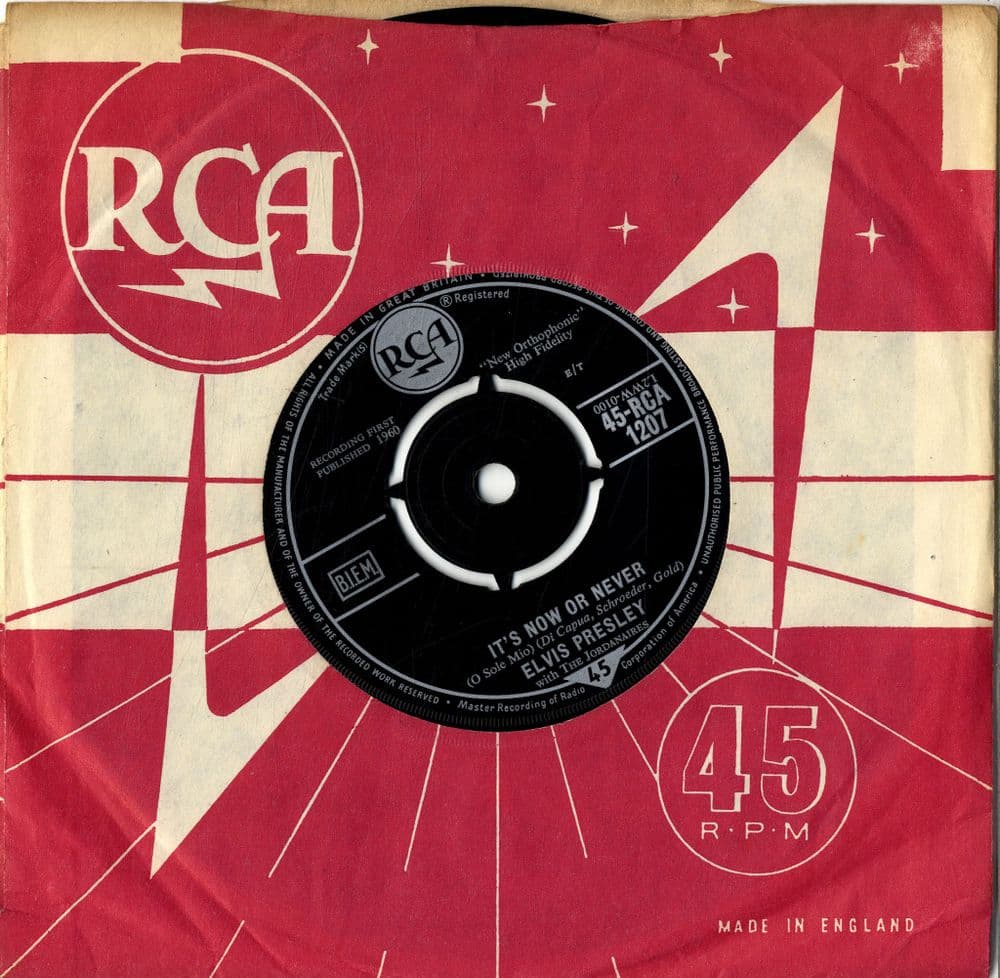 Elvis Presley - It s Now Or Never/Make Me Know It 1207 Ex