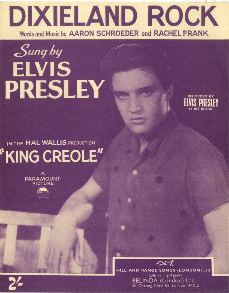 Elvis Presley - Sheet Music - Dixieland Rock - Mint