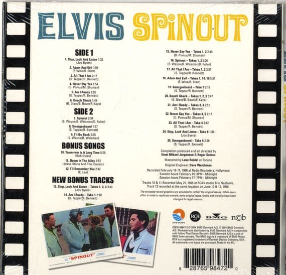 Elvis Presley - Spinout - FTD CD - New/ Sealed