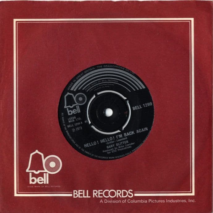 Gary Glitter - Hello Hello I m Back Again/I O U 1299