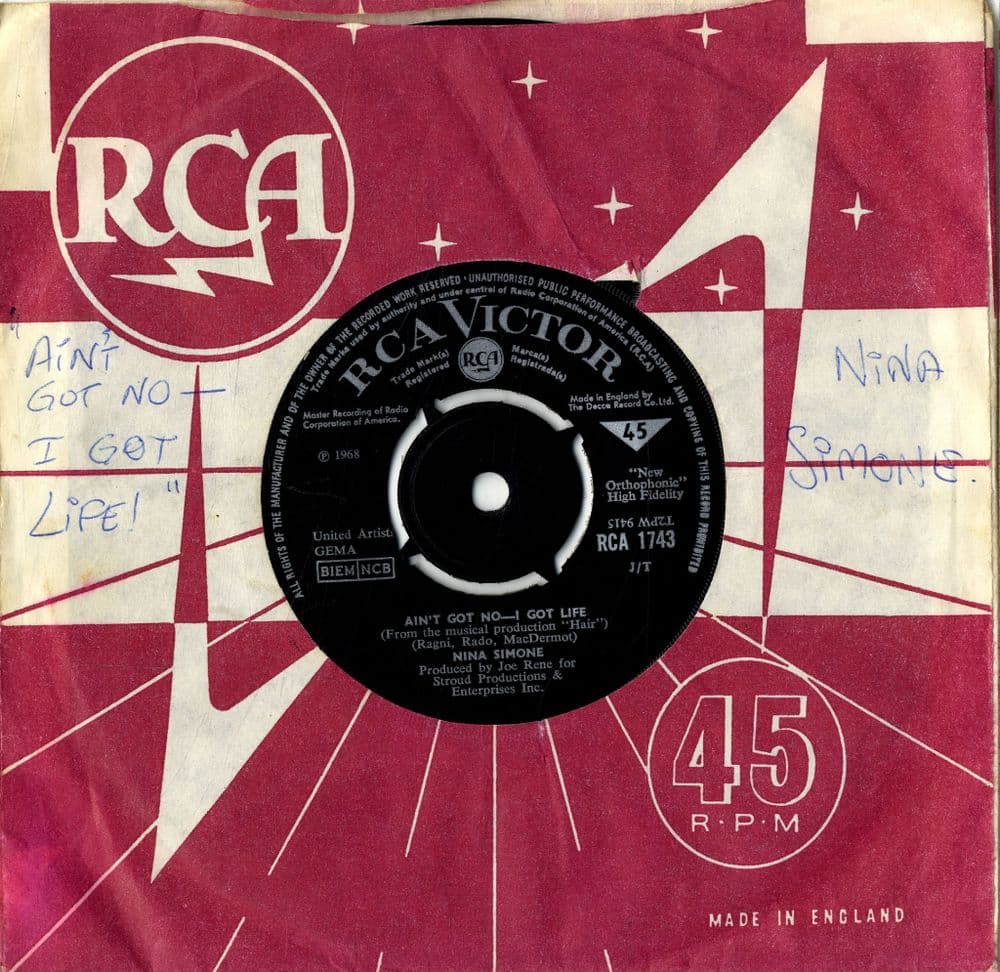Nina Simone - Ain t Got No - I Got Life/Do What You Gotta Do 1743 Ex