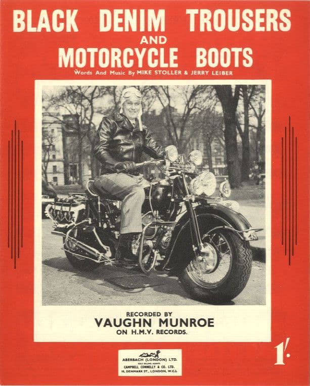 Vaughn Munroe - Black Denim Trousers And Motorcycle Boots Mint