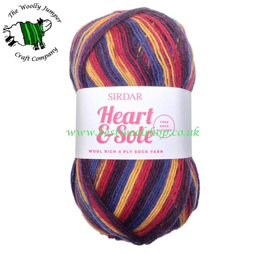 051 - DILLY DALLY - SIRDAR HEART & SOLE 4 PLY KNITTING YARN WITH FREE ...
