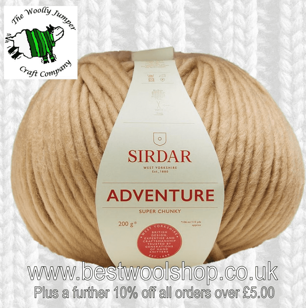 101 GOLDEN DAWN - SIRDAR ADVENTURE SUPER CHUNKY ROVING KNITTING YARN 200G
