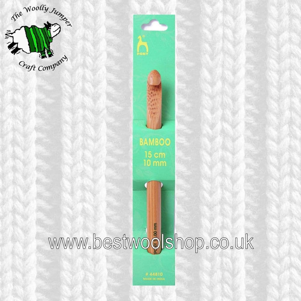 10mm PONY BAMBOO CROCHET HOOK Length 15cm