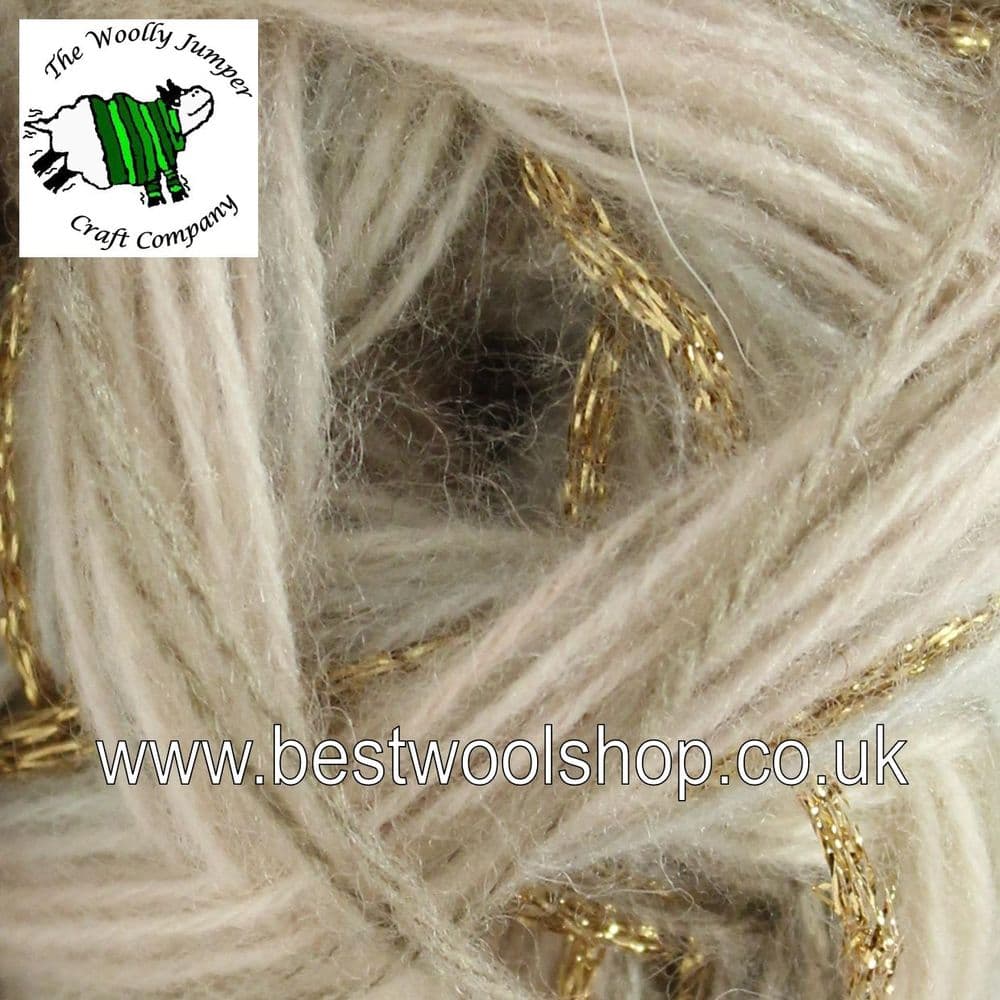 202 - NATURAL - DY CHOICE SPARKLZ DK BRUSHED & GLITTER KNITTING YARN