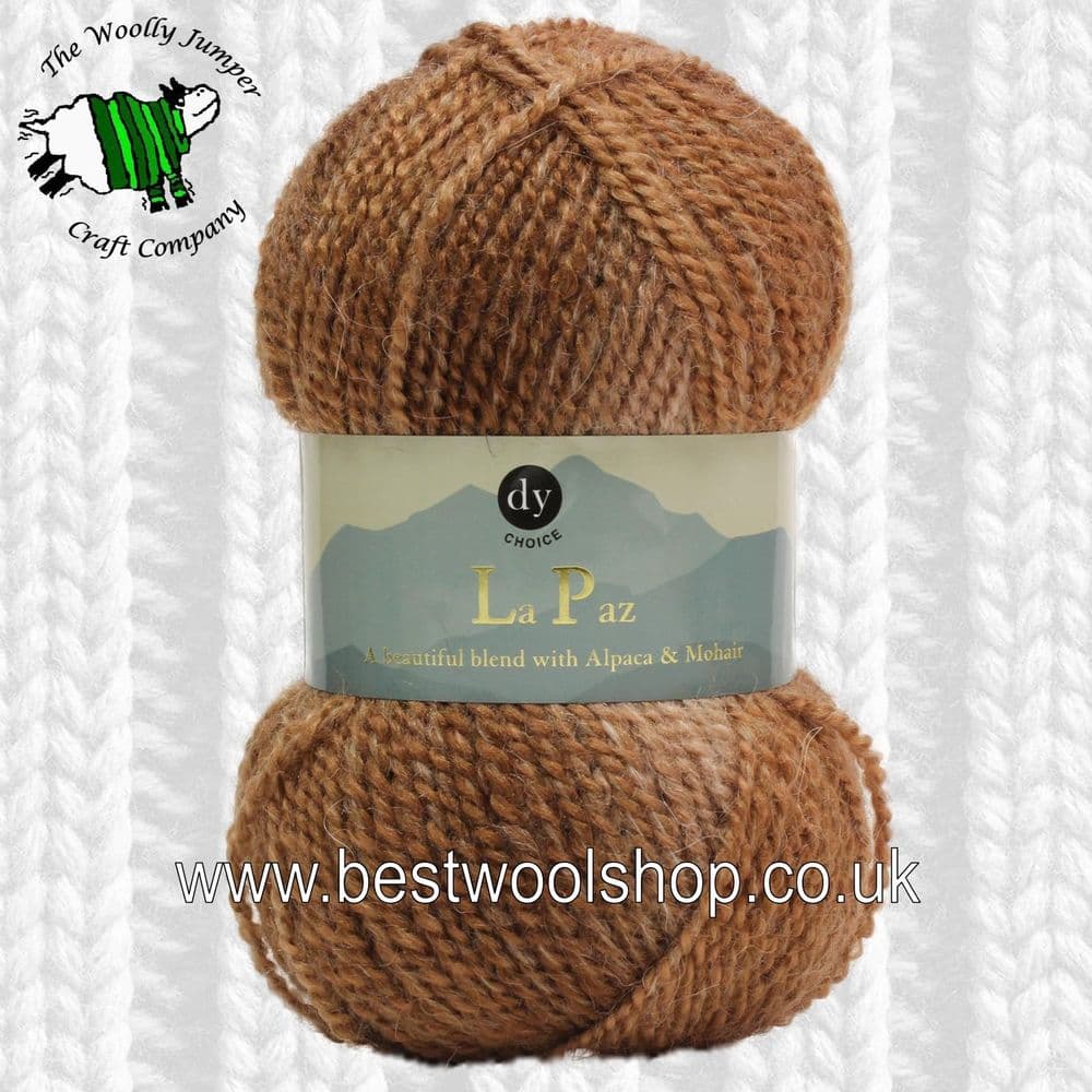 3 - COCOA - DY CHOICE LA PAZ ARAN SELF PATTERNING KNITTING YARN WITH ...