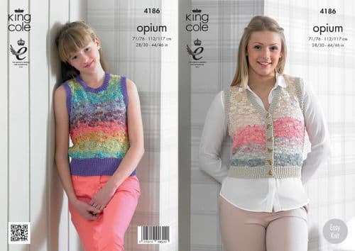 KING COLE OPIUM & OPIUM PALETTE KNITTING YARN & PATTERNS
