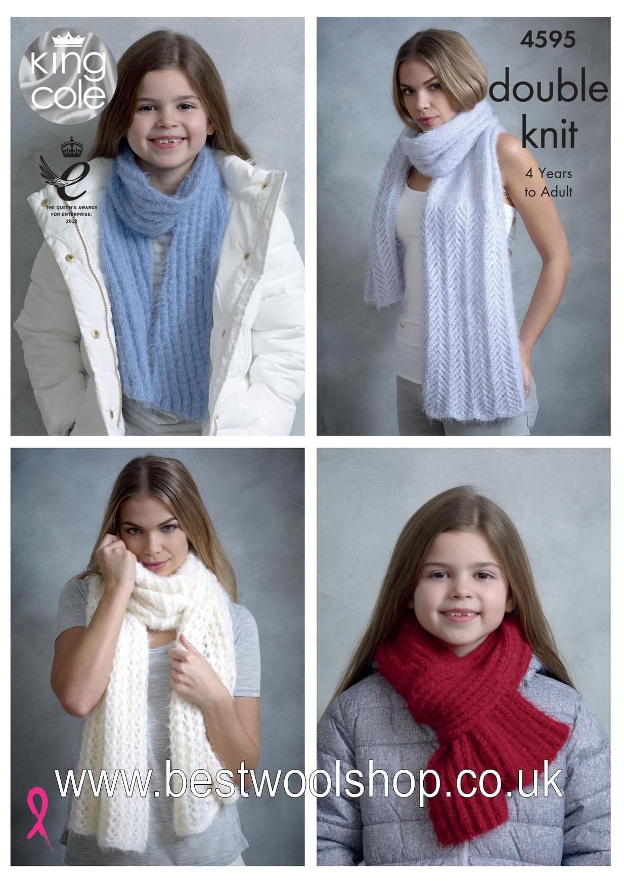 King Cole Scarf Knitting Pattern King Cole Knitting Pattern Kids