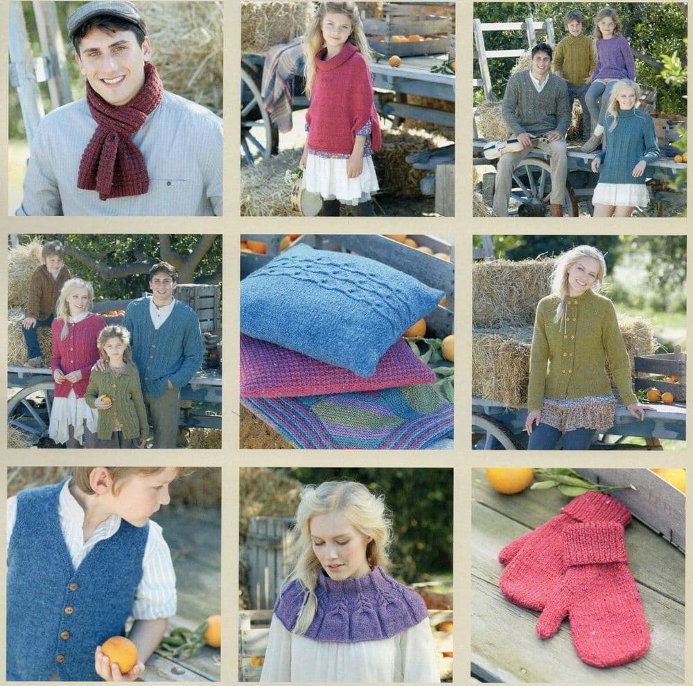 494 - SIRDAR HARRAP TWEED DK KNITTING BOOKLET - 22 DESIGNS FOR ALL THE ...