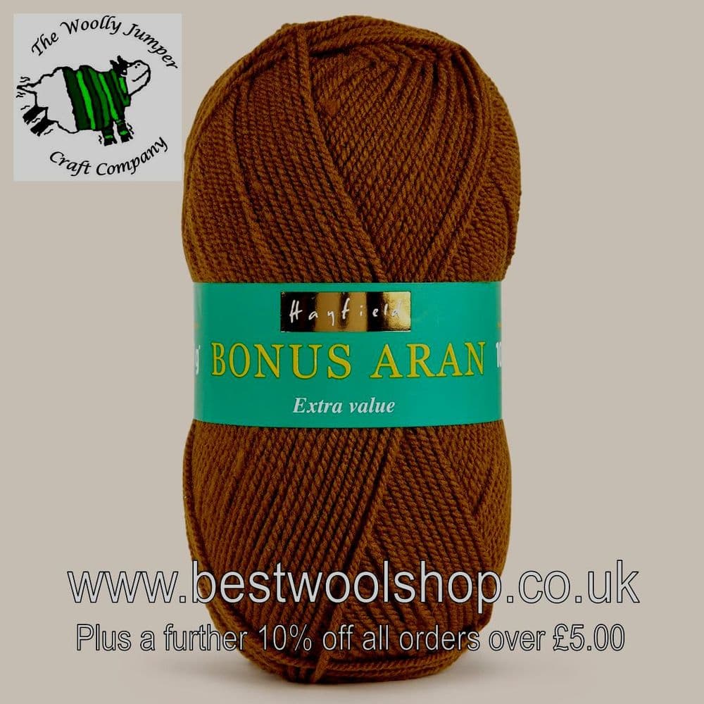 596 BRONZE - HAYFIELD BONUS ARAN KNITTING YARN 100G
