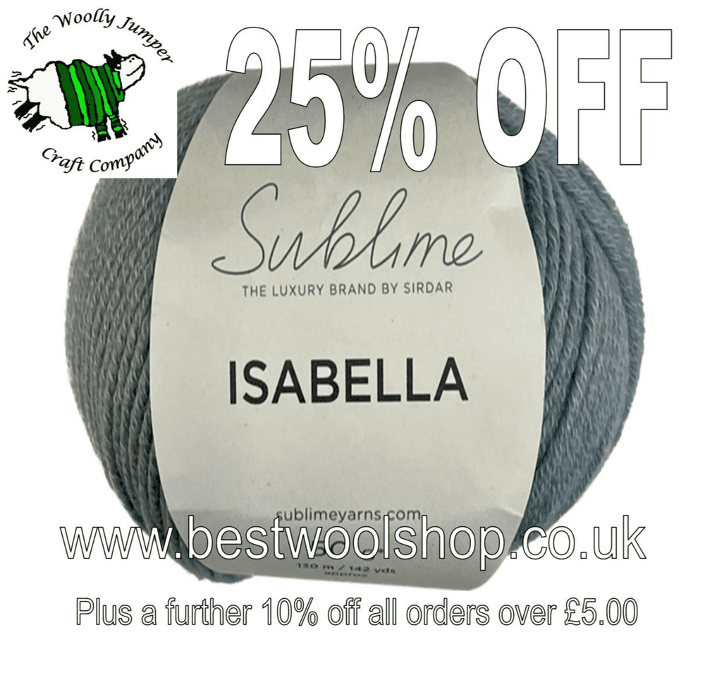 692 SALT WATER - SUBLIME ISABELLA DK KNITTING YARN 50G